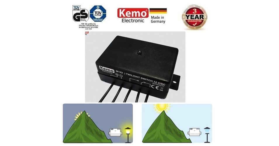 KEMO 12V ALKONYKAPCSOLÓ MODUL 12V/DC FÉNYSZENZOR M122 3év GARANCIA